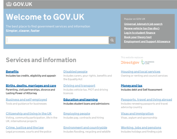 Rebuilding browse based on user needs – Inside GOV.UK