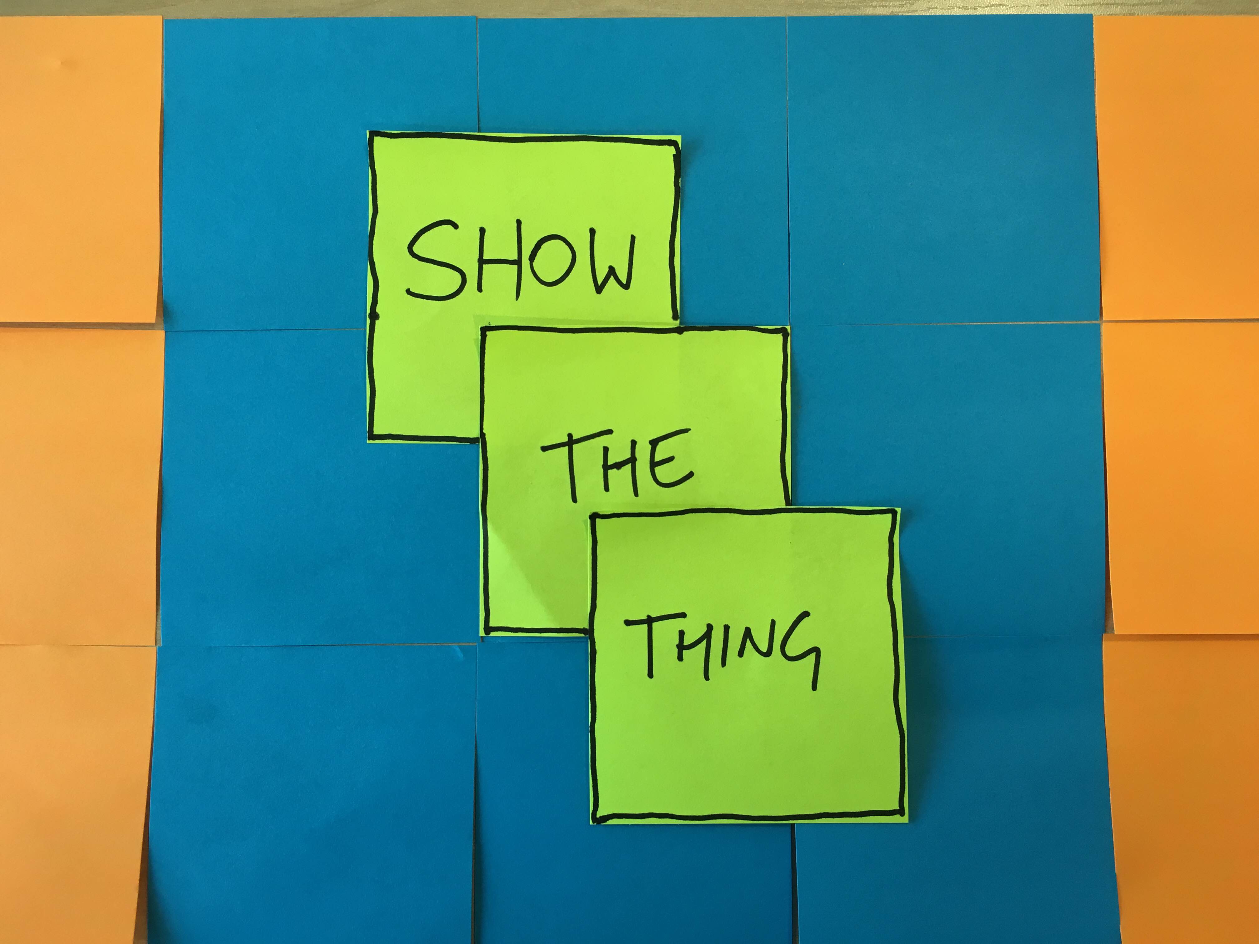 Showing the thing: a different approach to content for importers and ...
