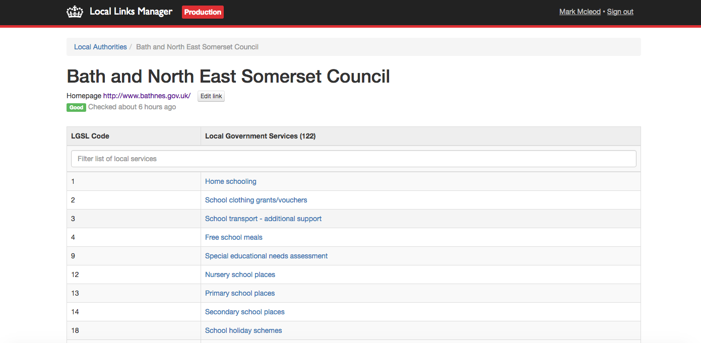 Managing links to local authority websites – Inside GOV.UK