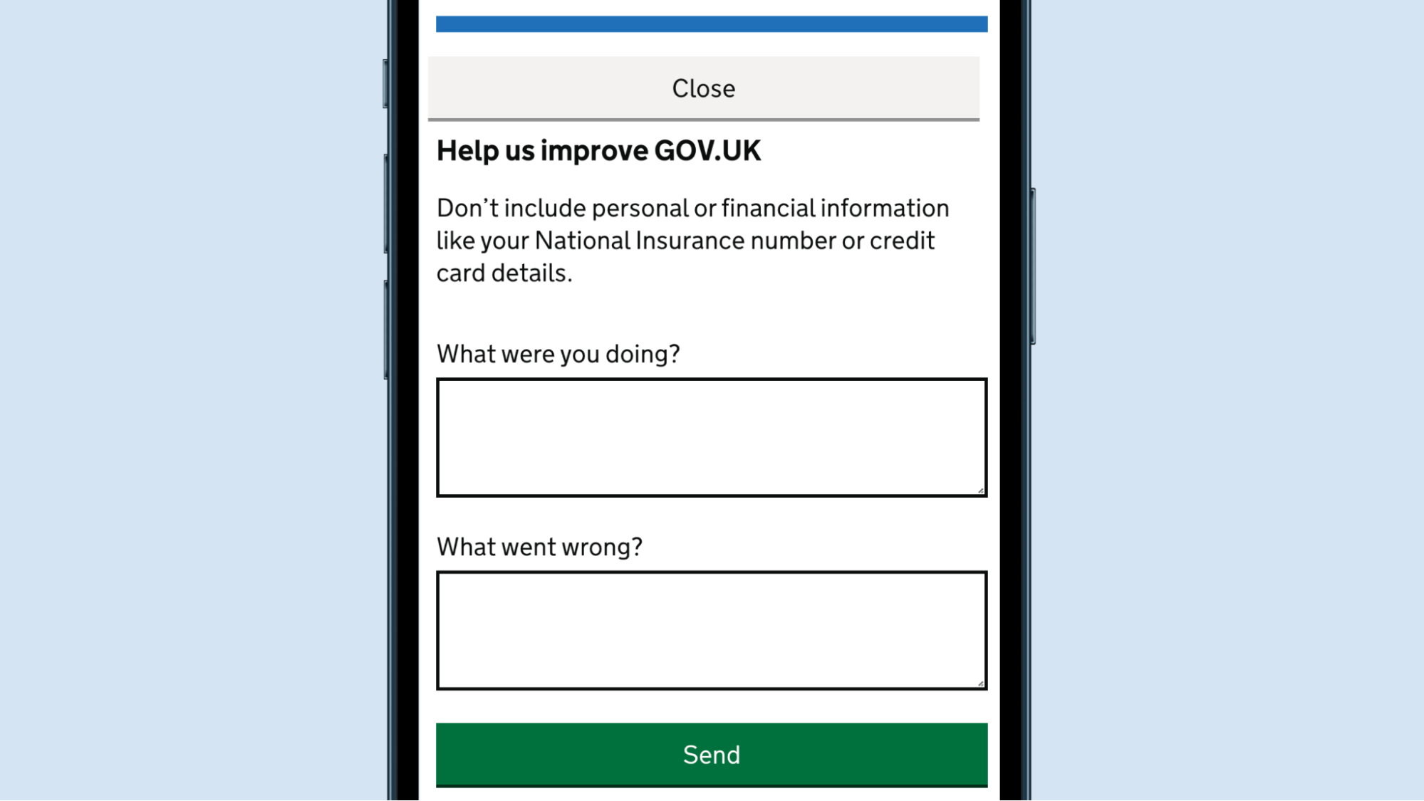 Making the GOV.UK feedback component more accessible – Inside GOV.UK