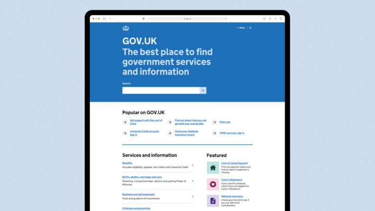 A bold new look for the GOV.UK homepage – Inside GOV.UK