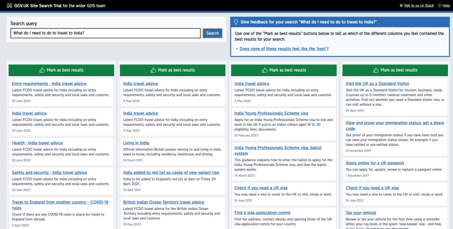 A new search engine for GOV.UK – Inside GOV.UK