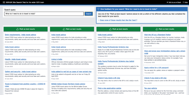 A new search engine for GOV.UK – Inside GOV.UK