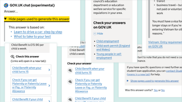 How we’re designing GOV.UK Chat – Inside GOV.UK