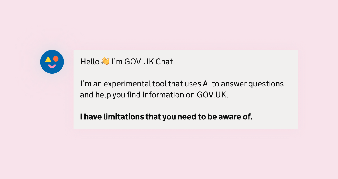 How we’re designing GOV.UK Chat – Inside GOV.UK
