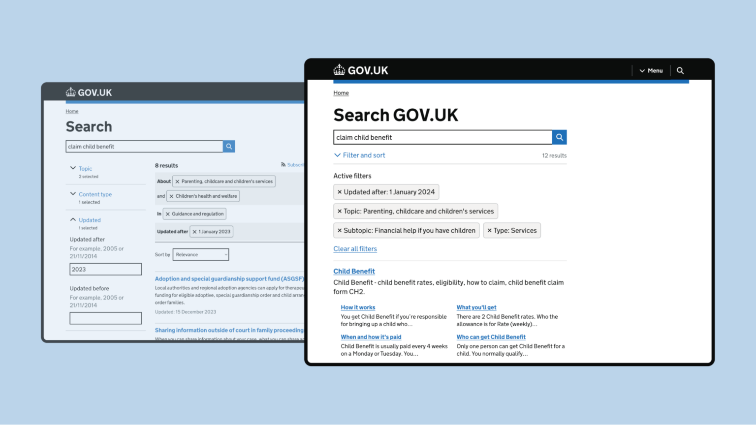 Making it quicker and easier to search on GOV.UK – Inside GOV.UK